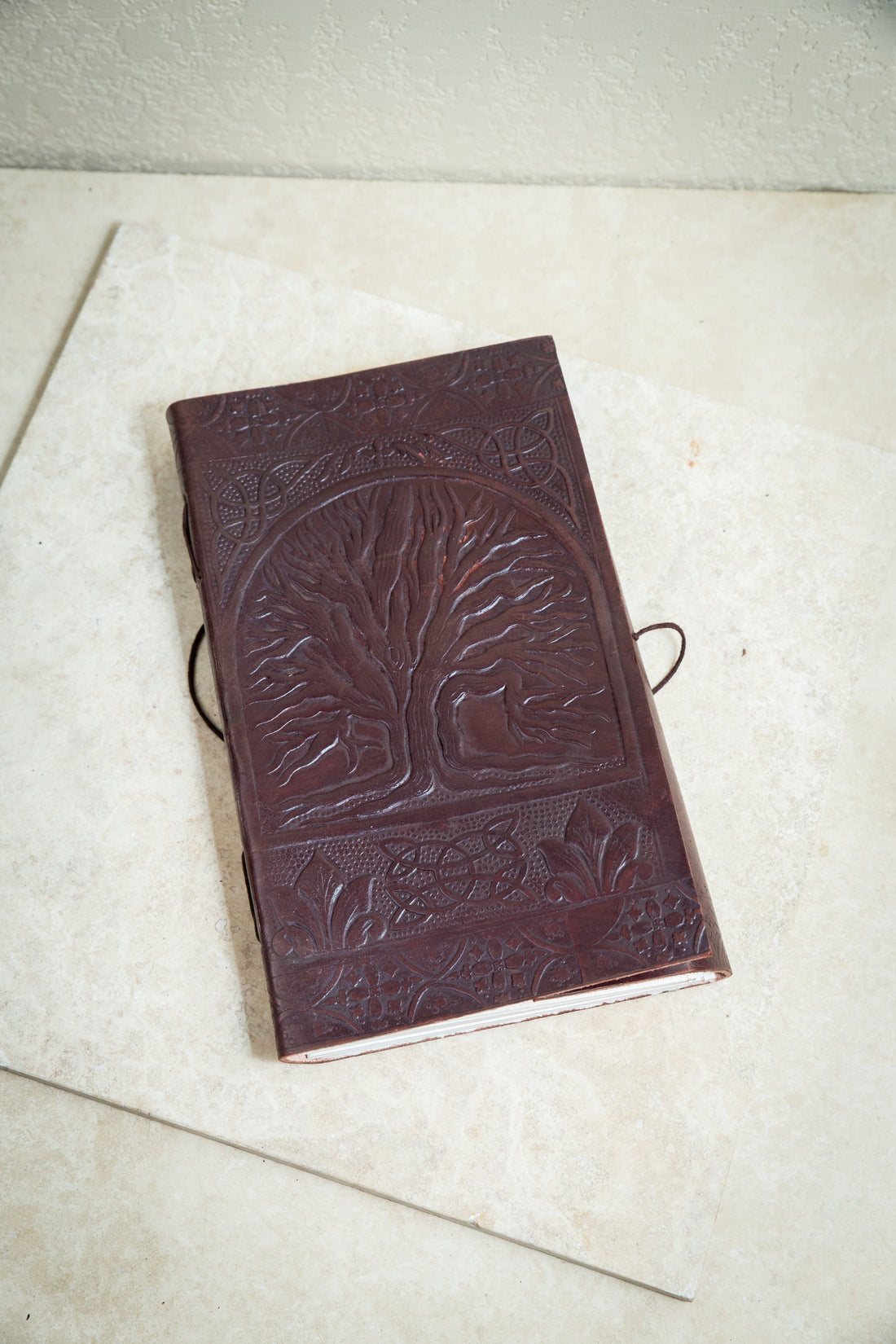 Handmade Leather Journal Tree of Life, Tree of Life Leather Journal ...